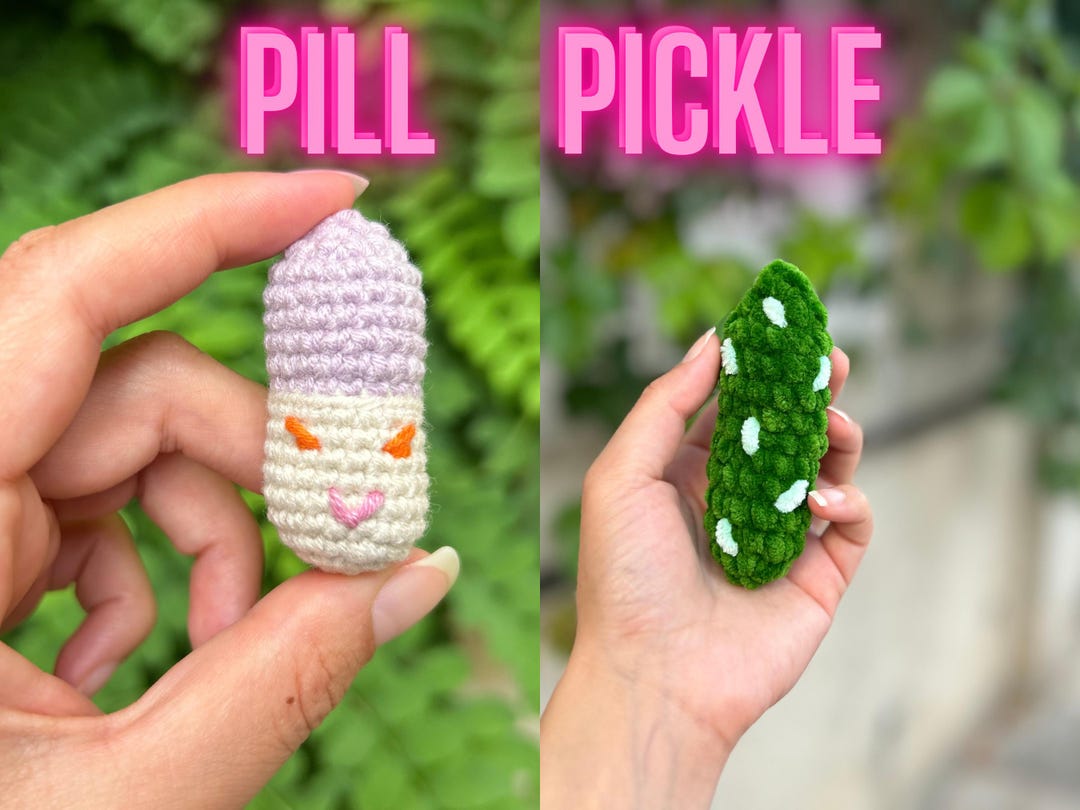 Bundle Crochet Patterns Pill and Pickle Patterns Vegetable Pattern ...