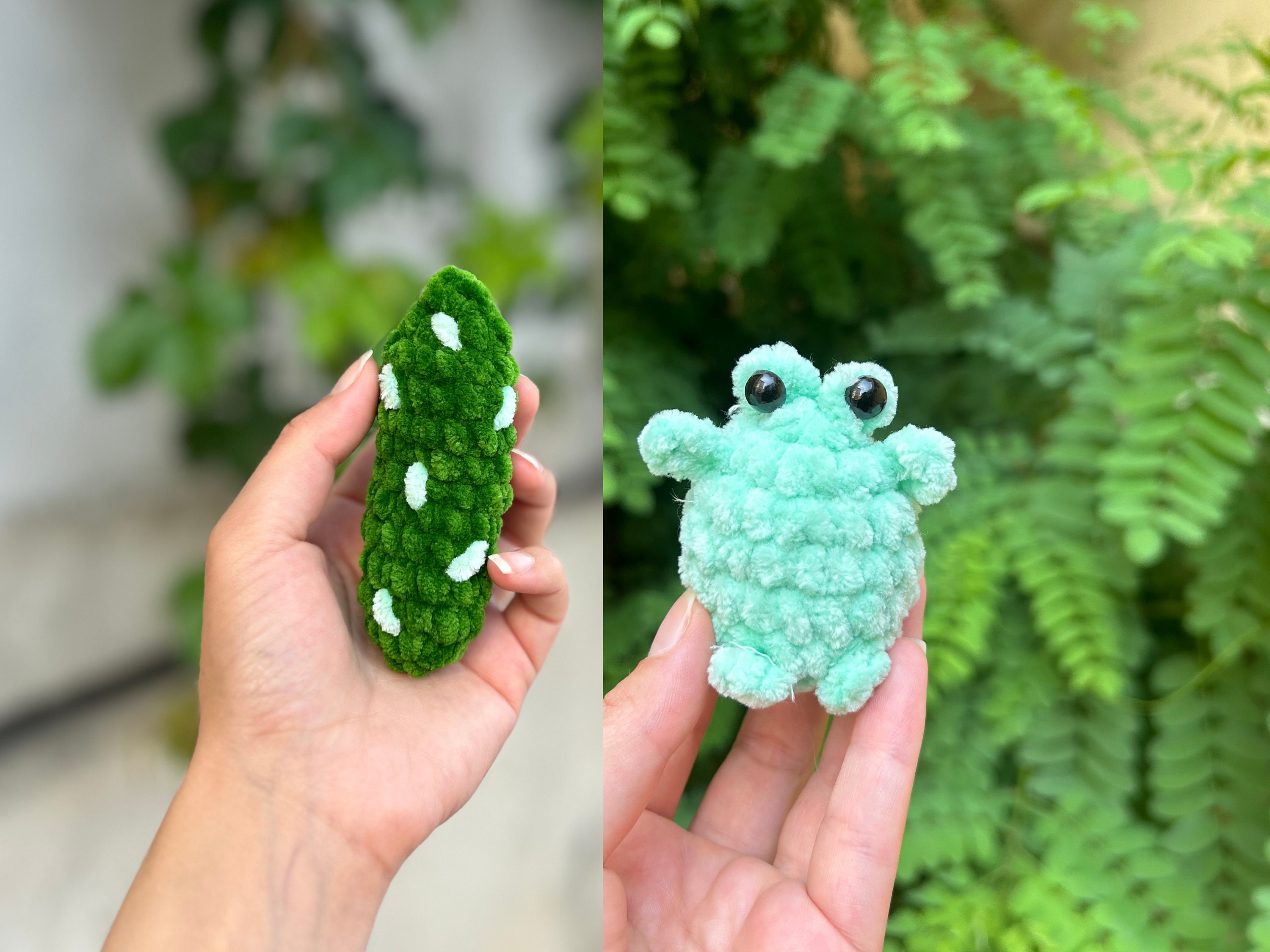 Bundle Crochet Pickle and Frog Pattern Plush Pickle Amigurumi Easy ...