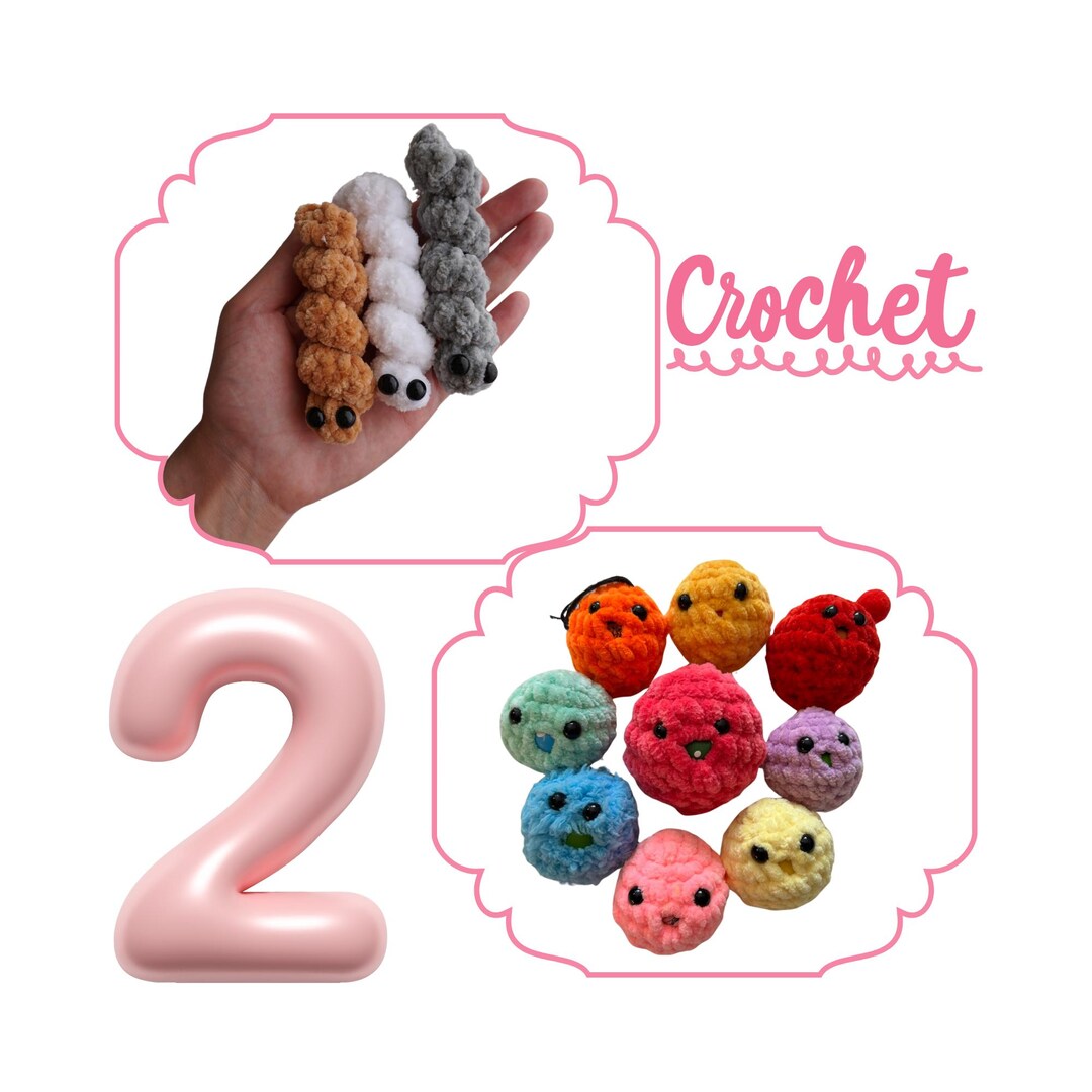 Crochet Stress Blob and Worm Pattern Blobs Pattern Crochet Pattern ...