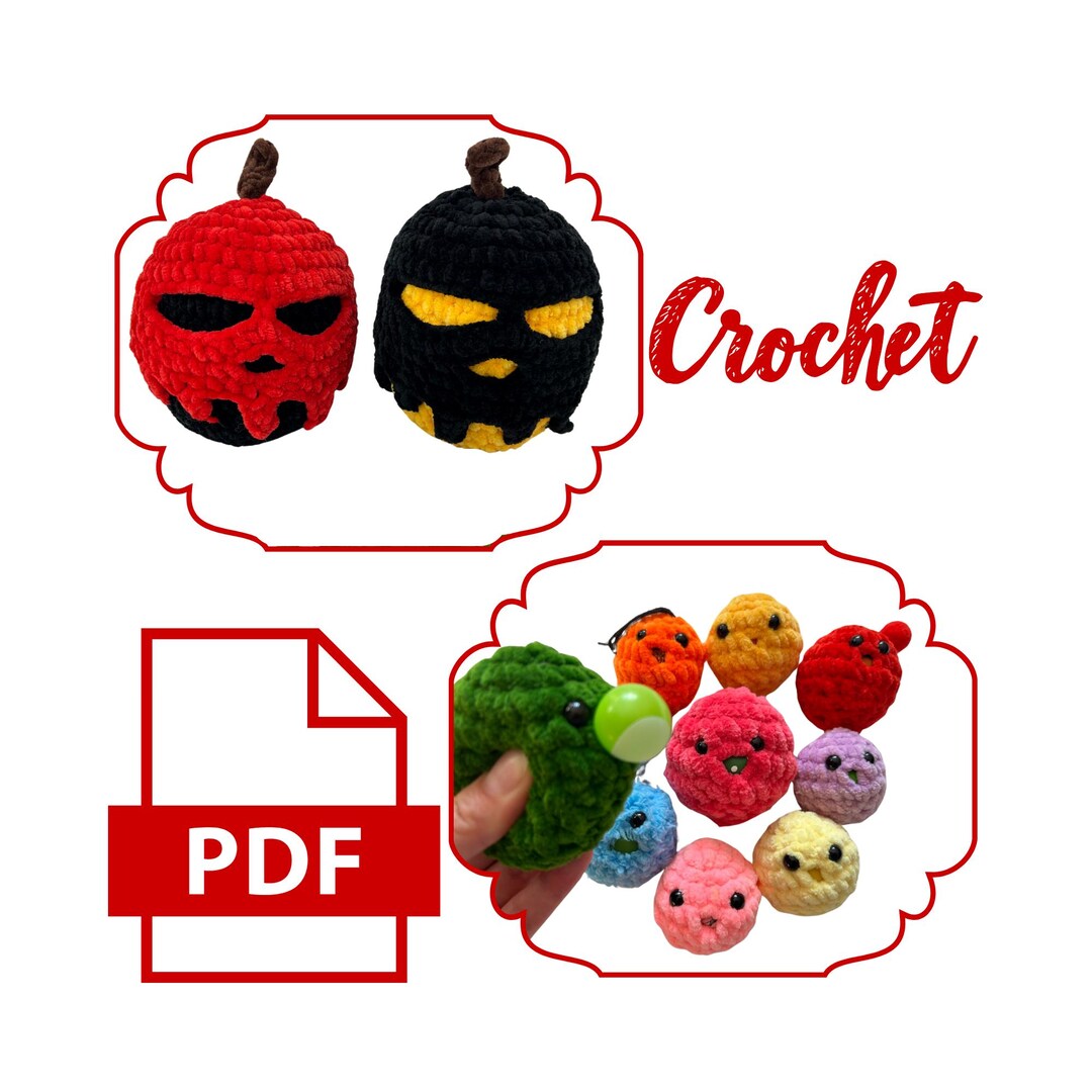 Stress Blobs and Poisoned Apple Patterns Crochet Patterns Amigurumi ...