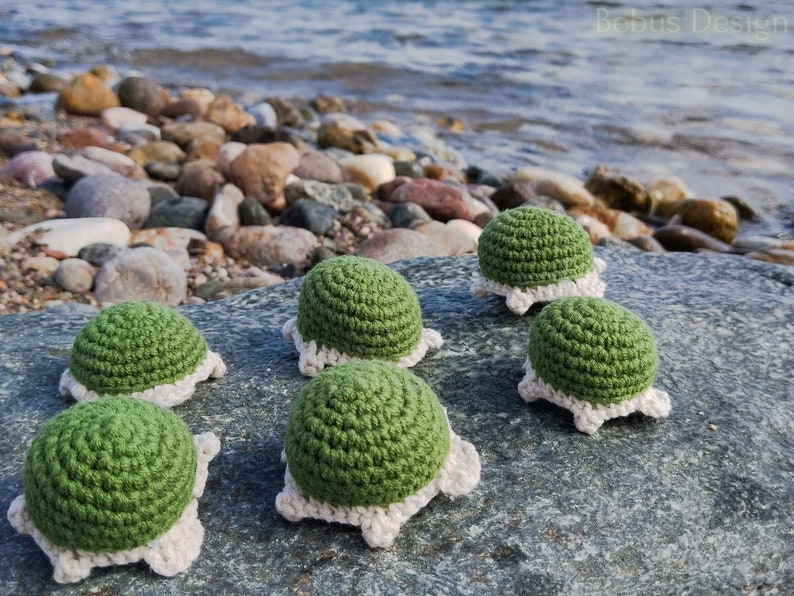 Bundle Blobs Crochet Turtle Memory Game Pattern Turtle Crochet Pattern ...