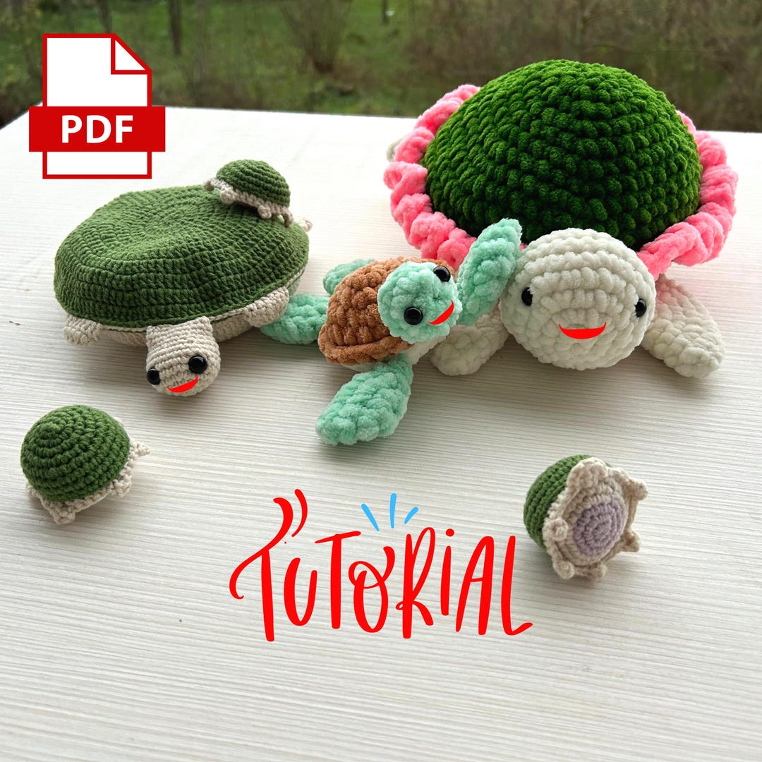 Crochet Turtle Pattern 3 Turtle Pattern Turtle Memory Game Baby Turtle ...