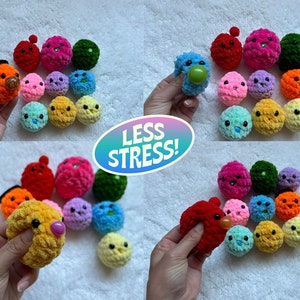 Crochet Stress Blob Pattern: No Sew Amigurumi Toy (PDF) - Etsy