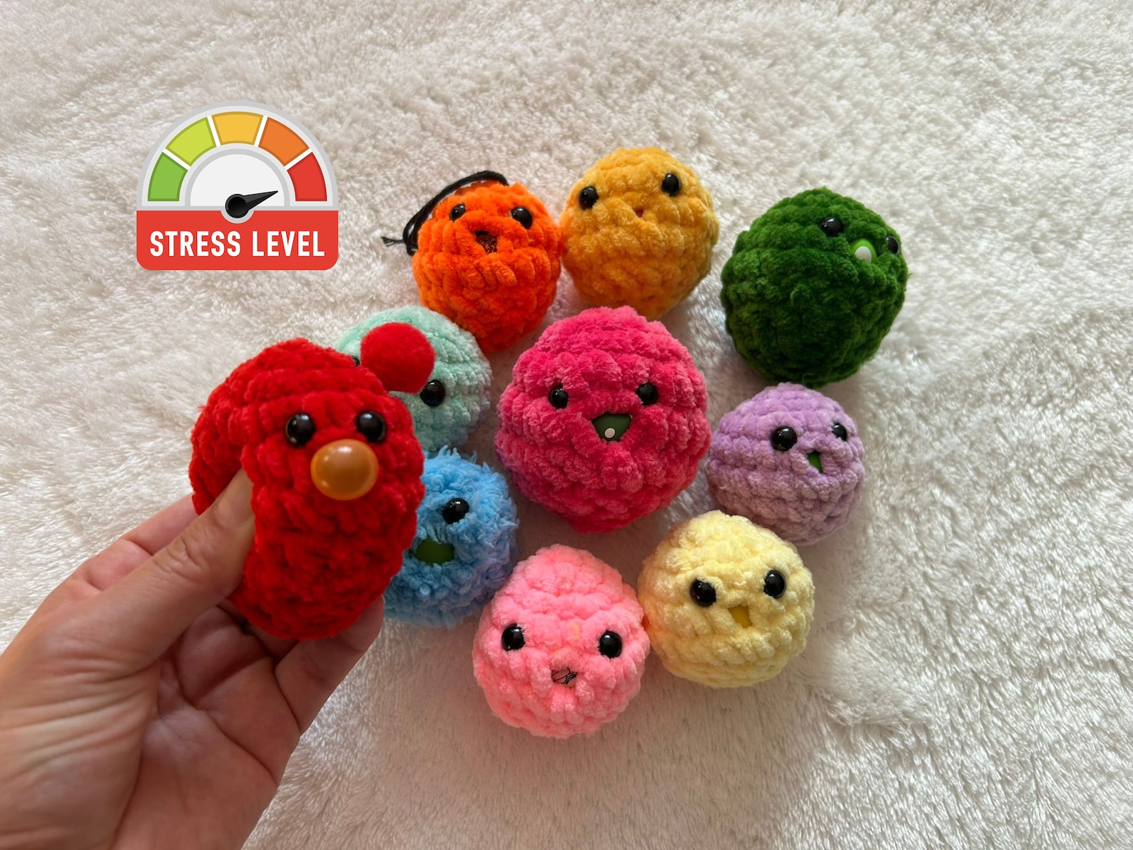 Crochet Stress Blob & Star Memory Game Pattern (PDF) - Etsy