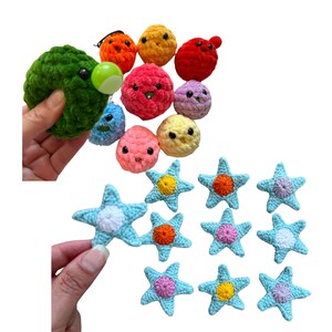 Bundle Crochet Stress Blob Pattern and Memory Game Star Memory Game ...