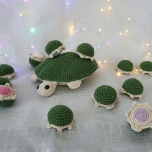 Crochet Turtle Memory Game Pattern Turtle Crochet Pattern Amigurumi ...
