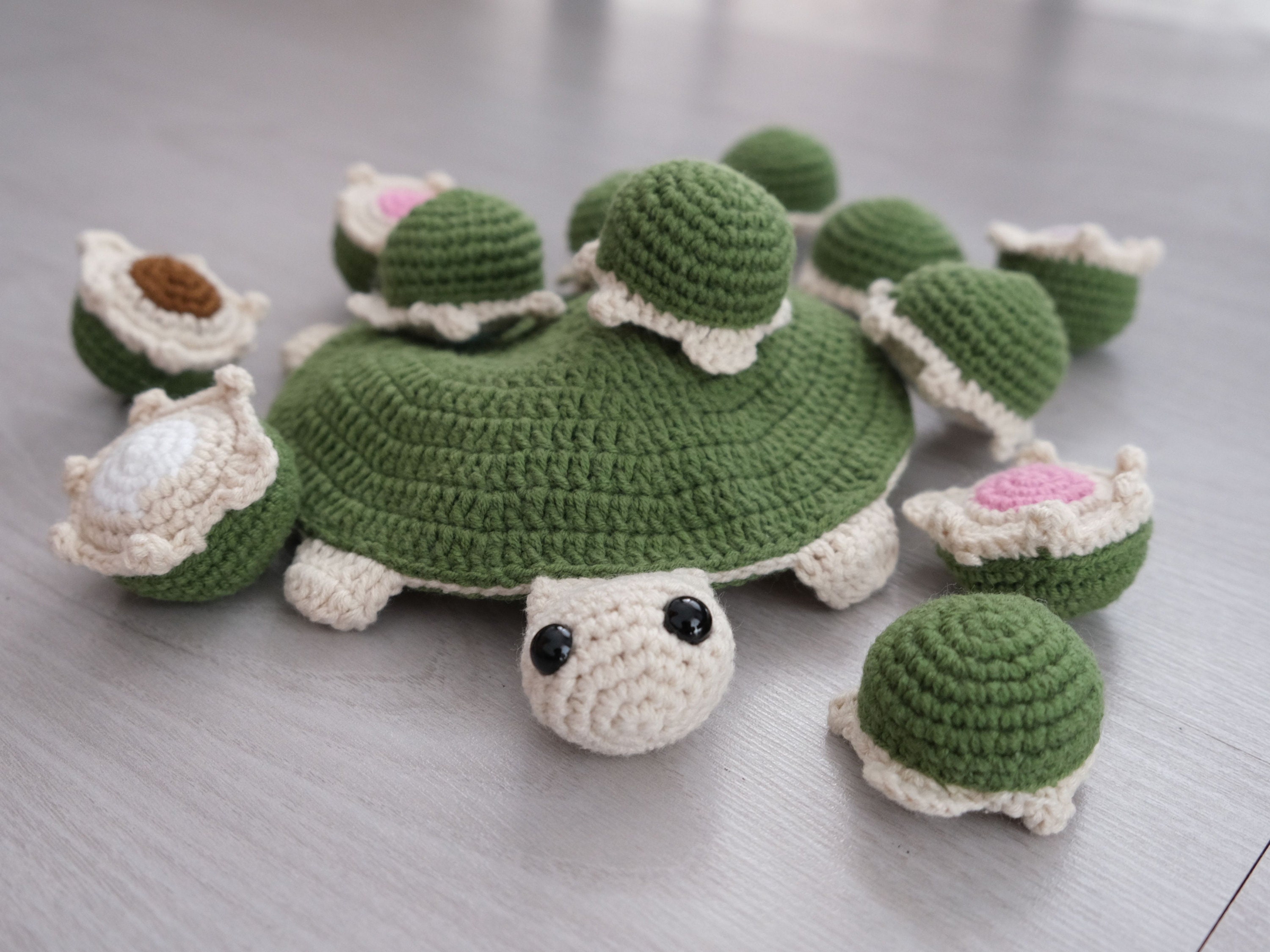 Crochet Turtle Whale Memory Game Pattern Turtle Crochet Pattern ...