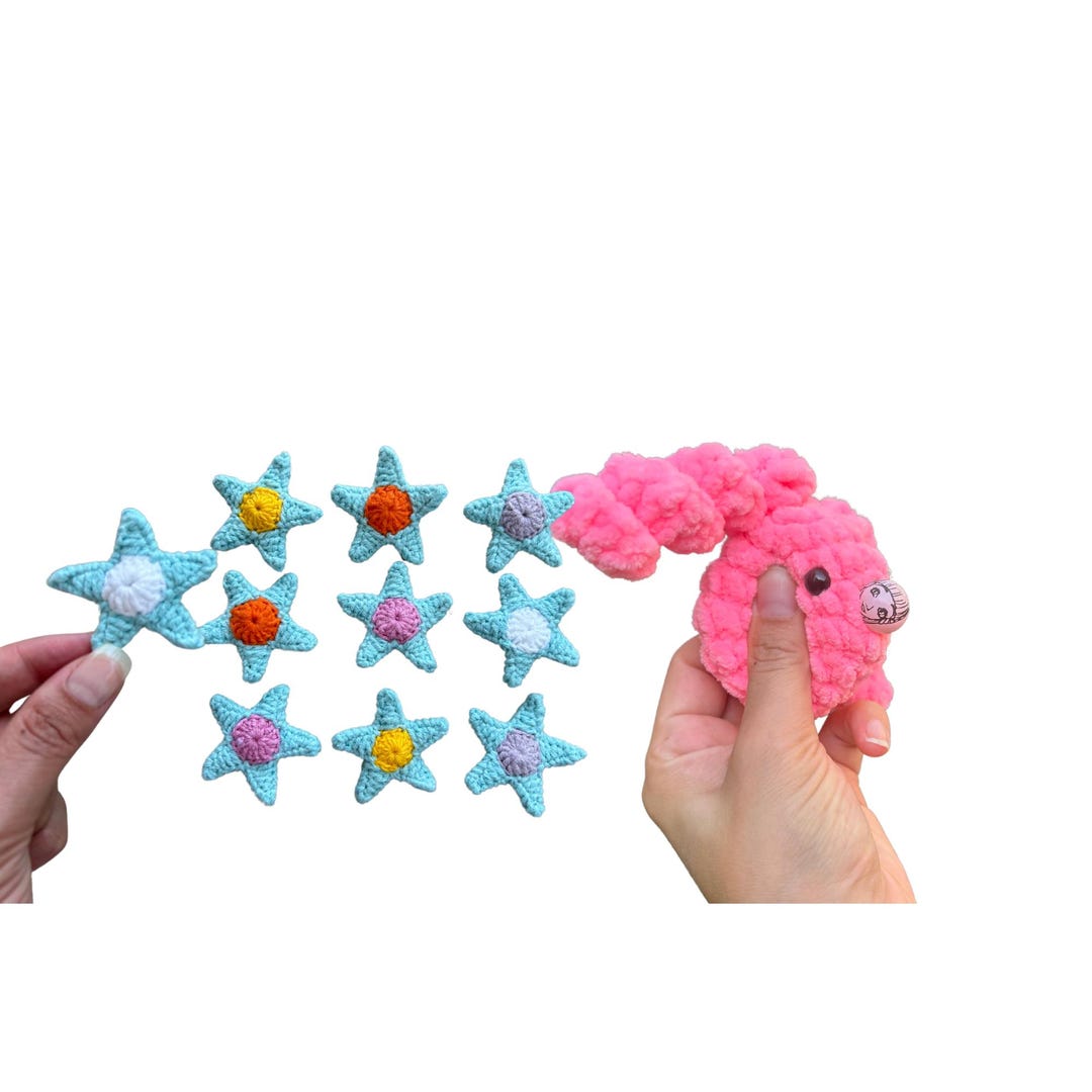Crochet Stress Blob Rabbit and Crochet Star Memory Game Pattern ...