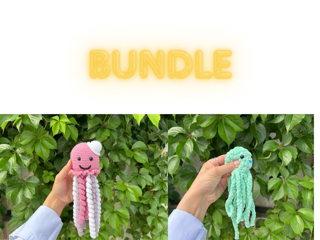 Bundle Octopus Stress Blob Pattern and Octopus Pattern Toy Pattern for ...