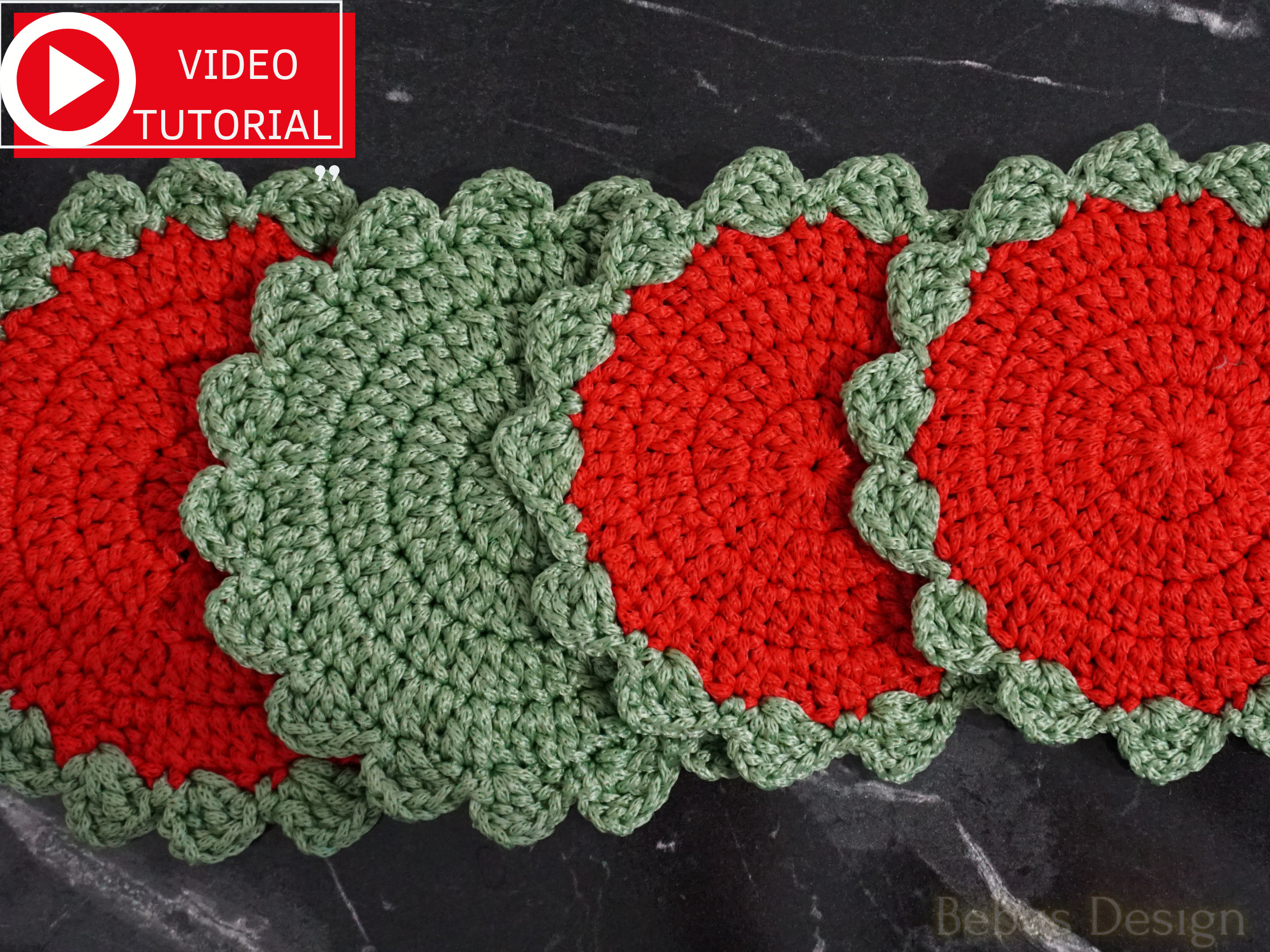 Coaster Crochet Pattern Unique Crochet Coaster Pattern Coaster Set ...