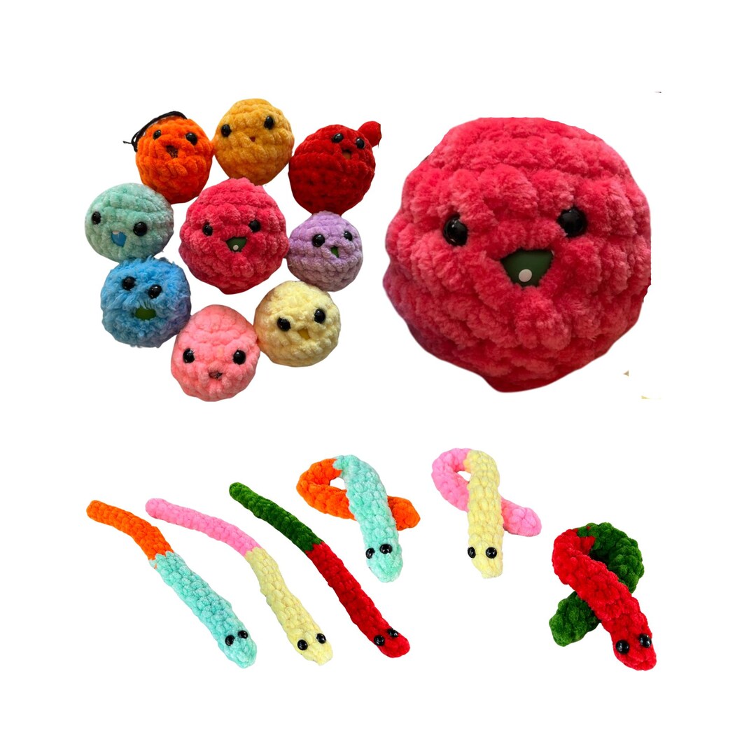 Bundle Crochet Snake Stress Blob Pattern Memory Game Star Memory Game ...
