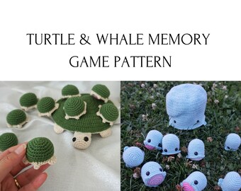 Turtle Memory Game Crochet Pattern - Etsy