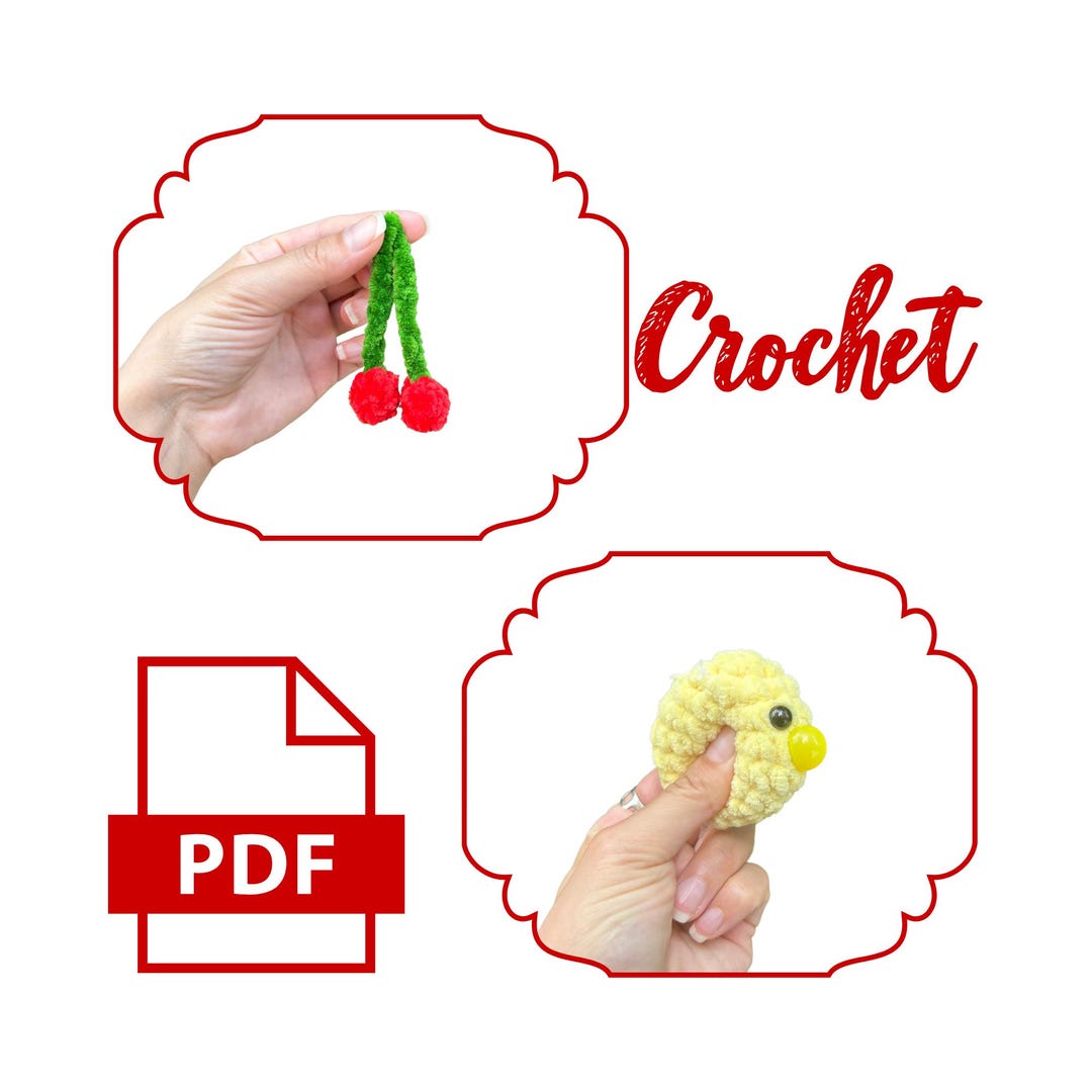 Stress Blobs and Cherry Crochet Patterns Plush Pattern Amigurumi ...