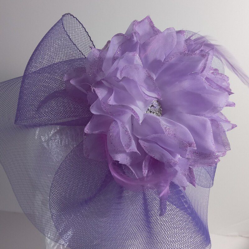 Lavender Fascinator - Etsy