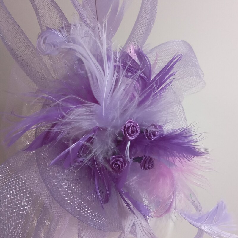 Lavender Fascinator - Etsy