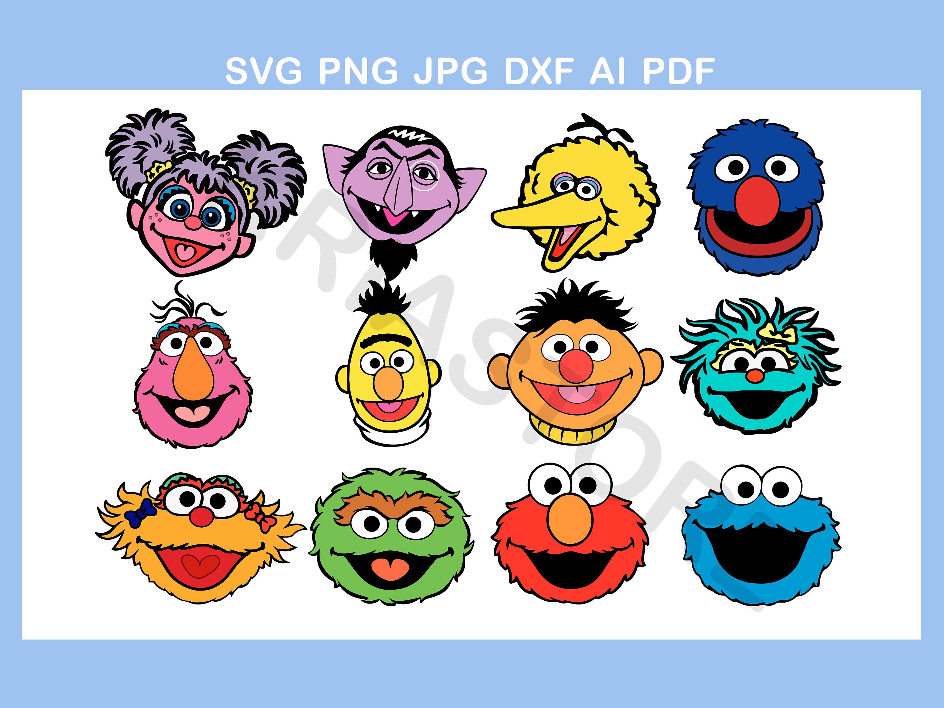 Sesame Street Characters Faces