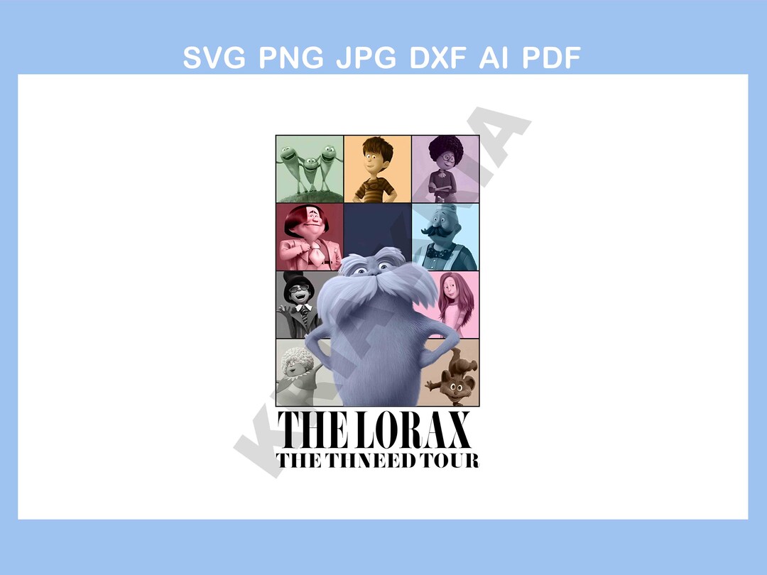 The Lorax the Thneed Tour Png Print Eras Tour Png Digital - Etsy