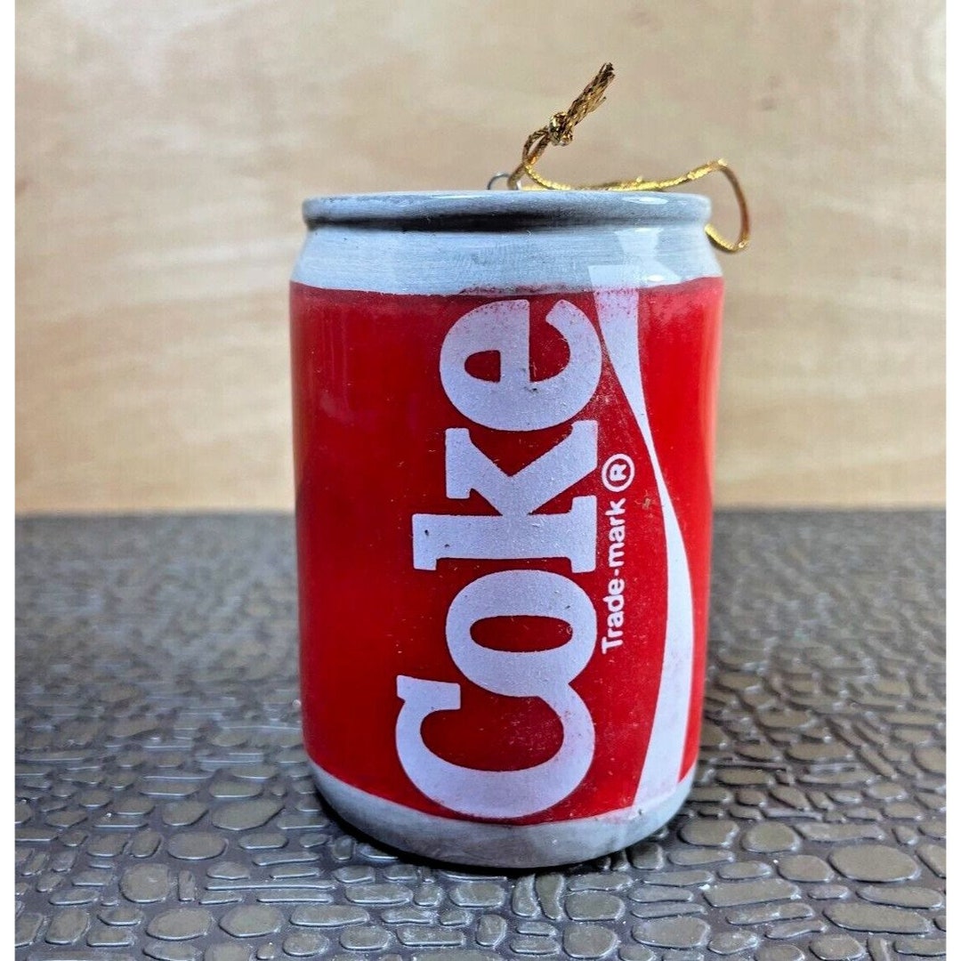 Vintage Ceramic Coca-cola Can Ornament - Etsy