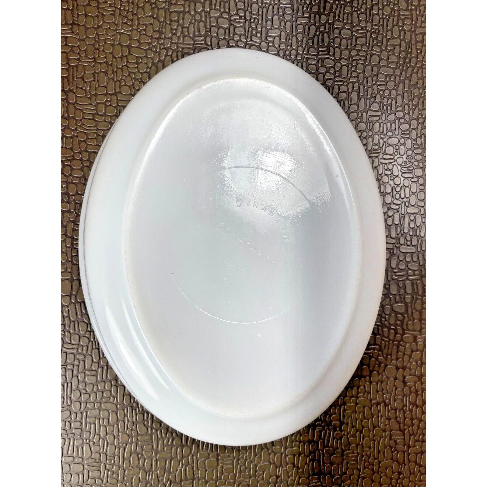 Vintage Dynaware Pyr-o-rey Milk Glass Casserole Dish Brown Daisy Flower ...