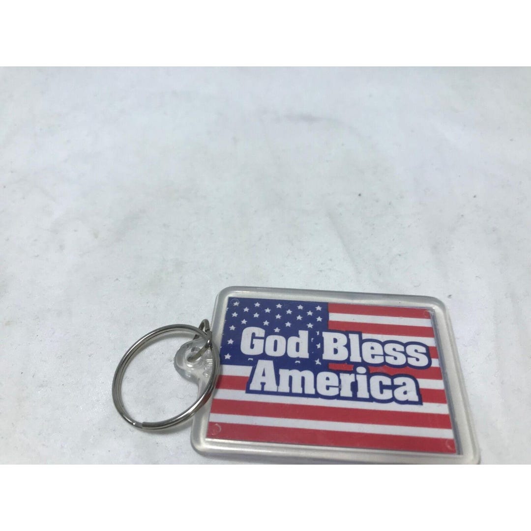 God Bless America Keychain, 70's - Etsy