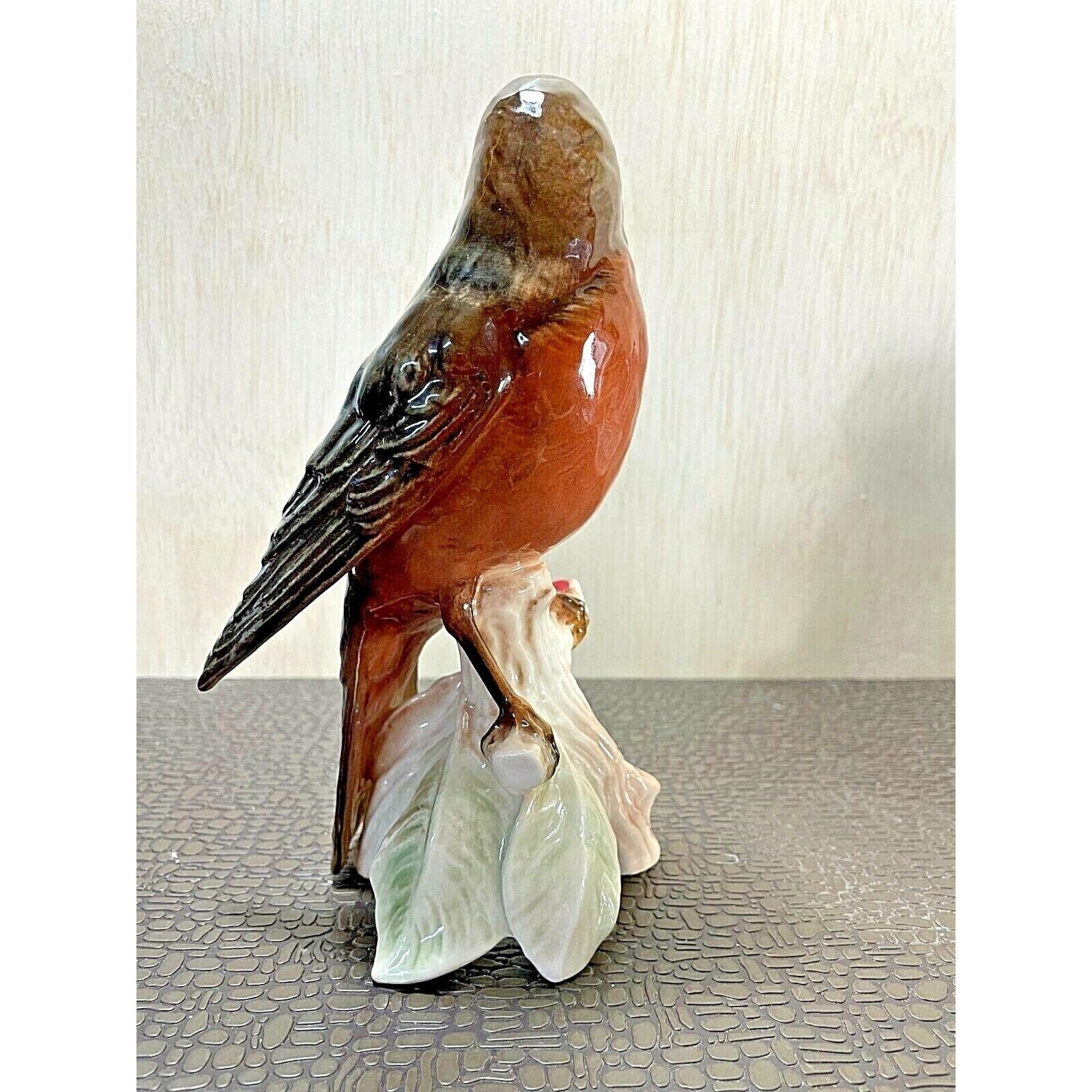 Vintage Goebel Porcelain Robin Bird on A Branch Figurine W. Germany - Etsy