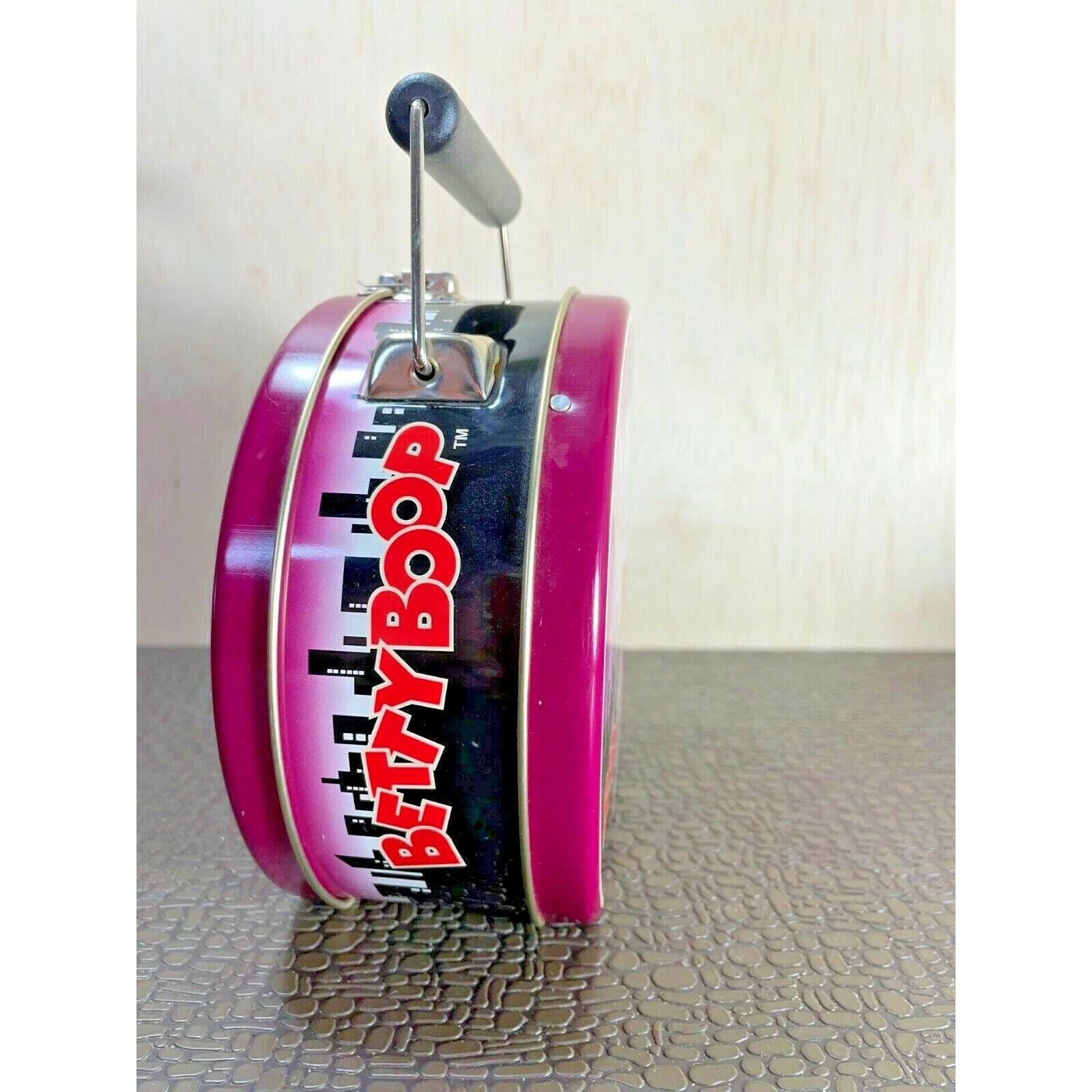 Vintage 1998 Vandor Betty Boop Round City Scape Lunch Box Tin ...