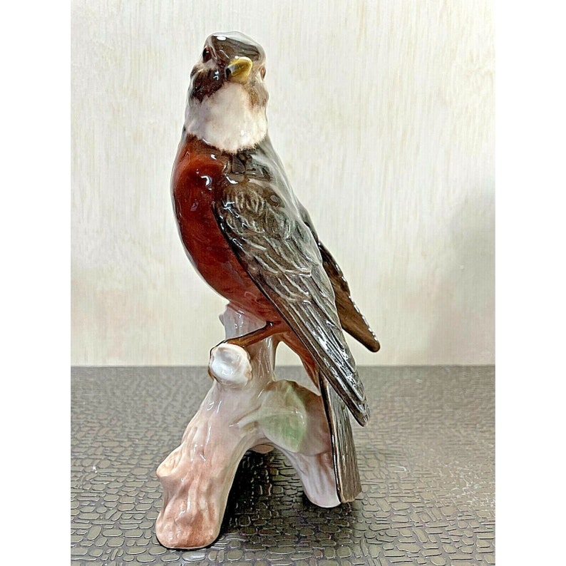 Vintage Goebel Porcelain Robin Bird on A Branch Figurine W. Germany - Etsy