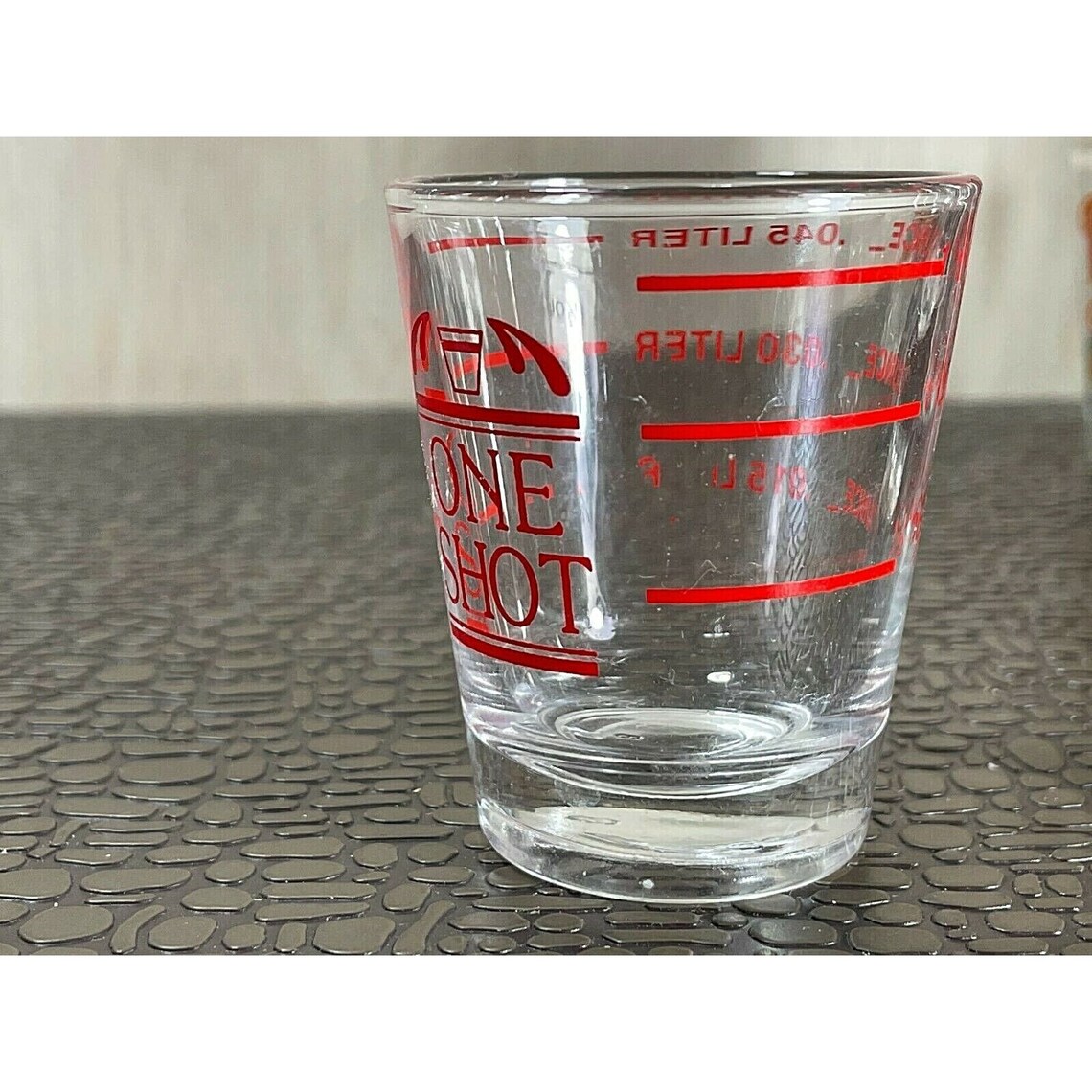 One Shot, Shot Glass, Measurements on Side - Etsy