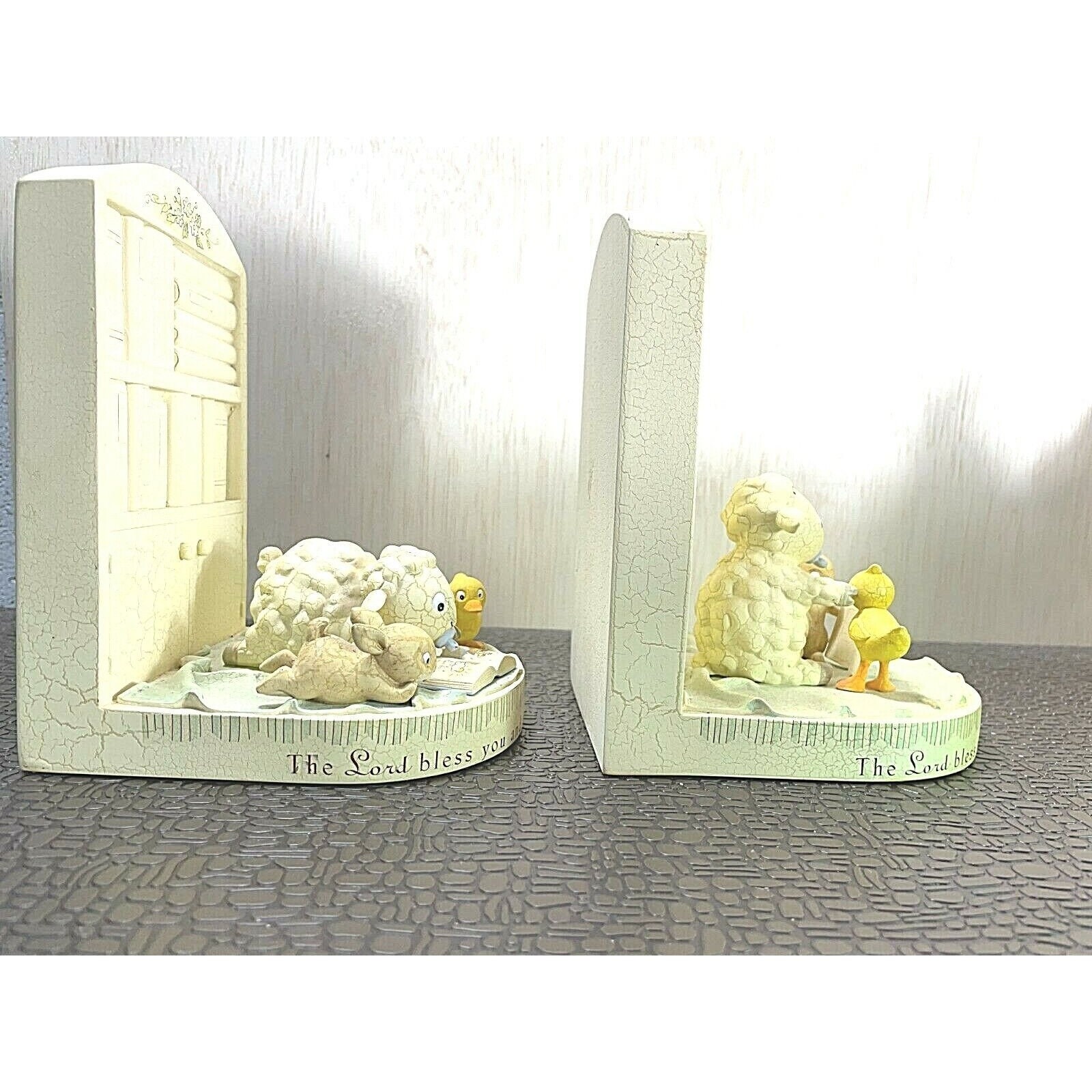 Vintage Dayspring Really Woolly the Lord Bless You Keep Bookends ...
