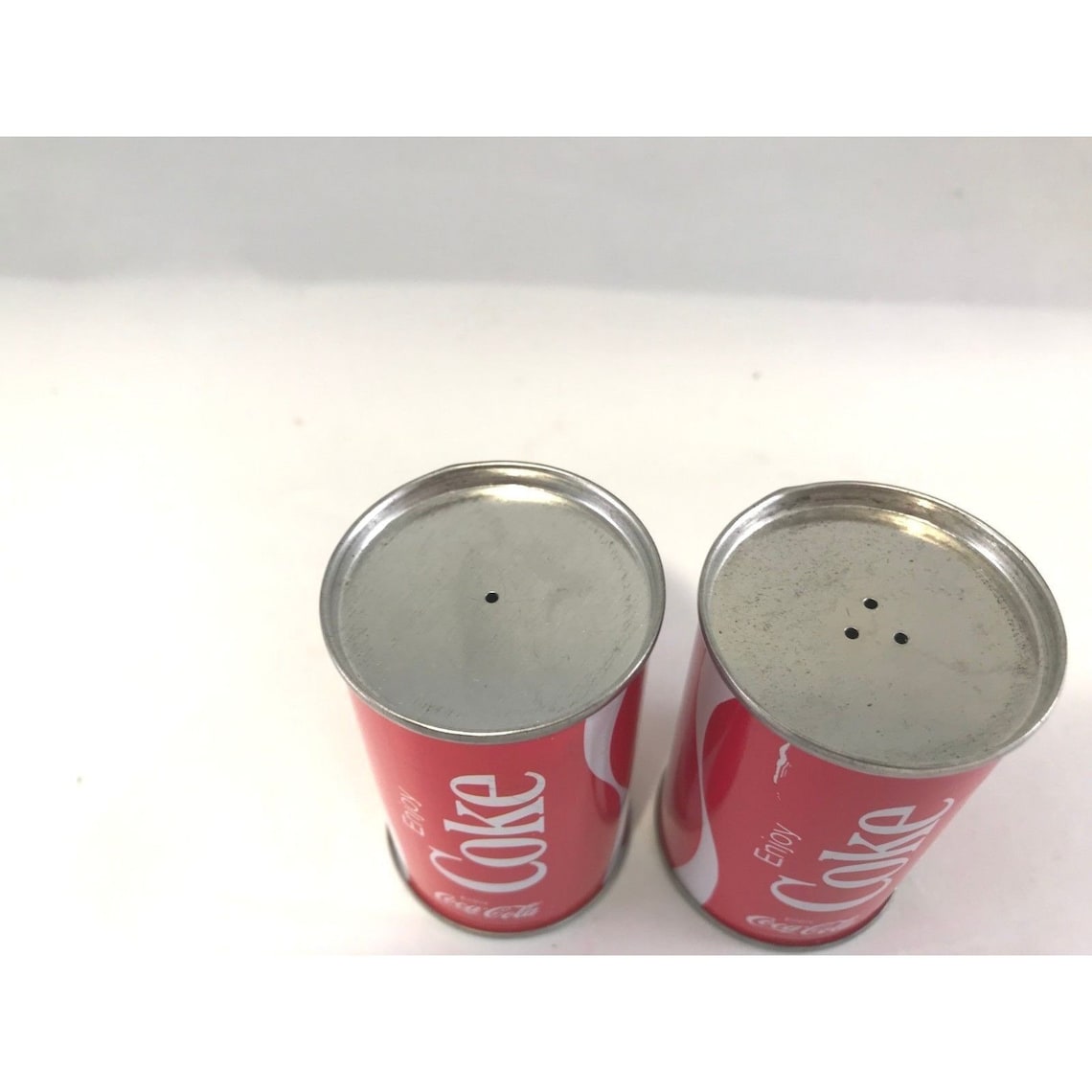 Vintage COCA COLA Tin Soda Cans Salt and Pepper Shakers - Etsy