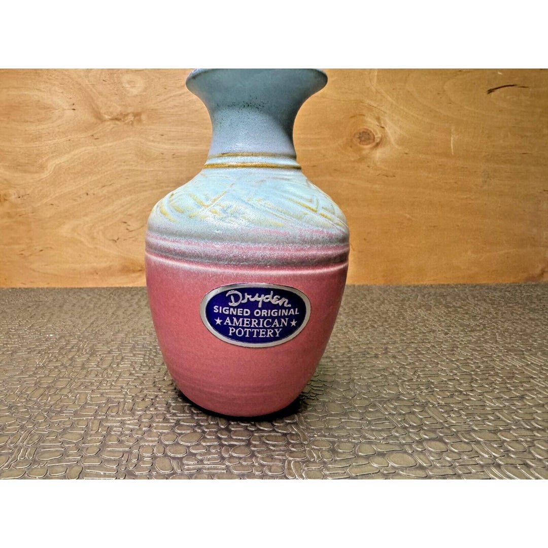 Dryden Pottery Signed Bud Vase Hot Springs AR - Etsy