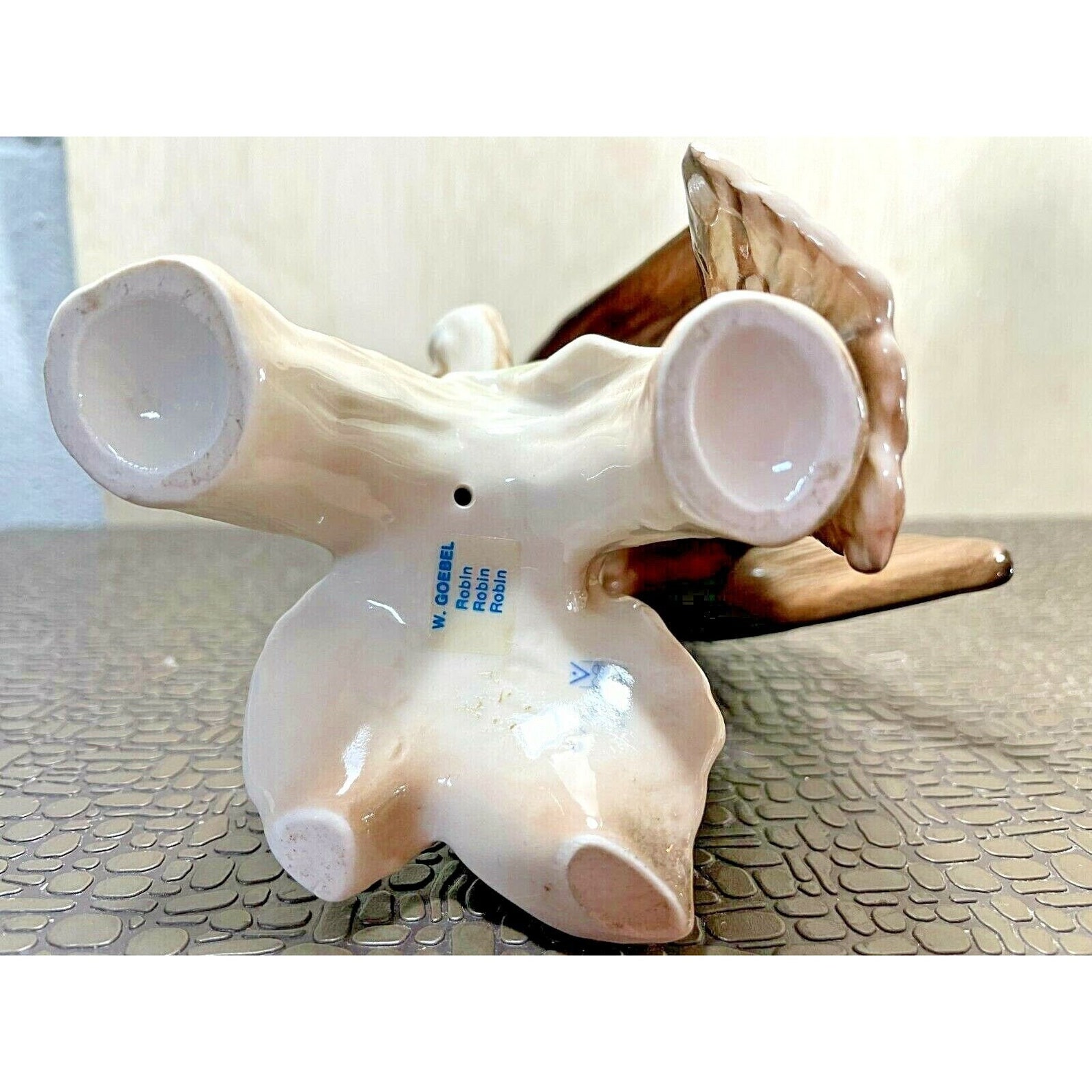 Vintage Goebel Porcelain Robin Bird on A Branch Figurine W. Germany - Etsy