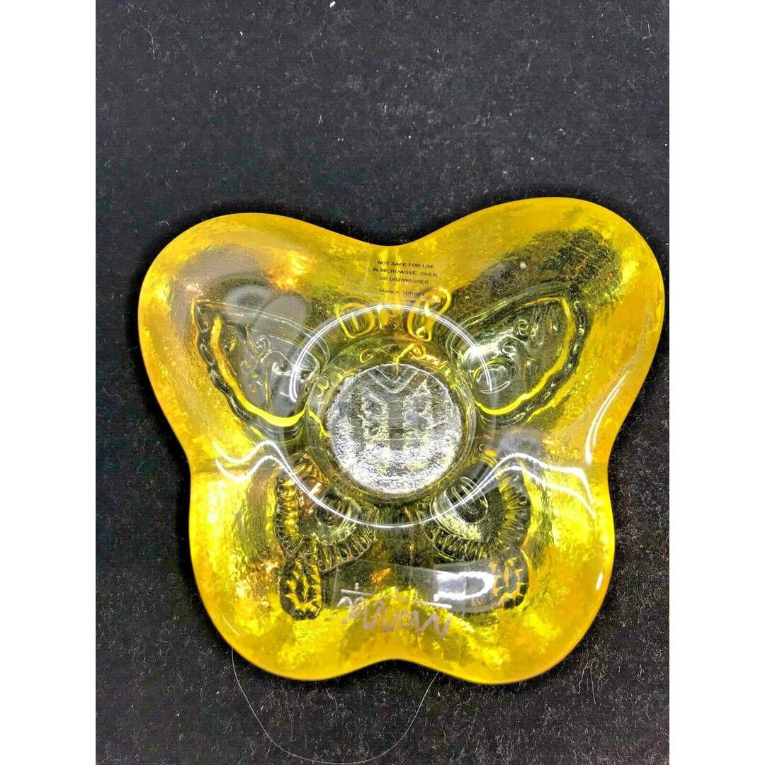 Monna Gold Glass Bowl, Butterfly Design Inside Butterfly Shape,tea ...