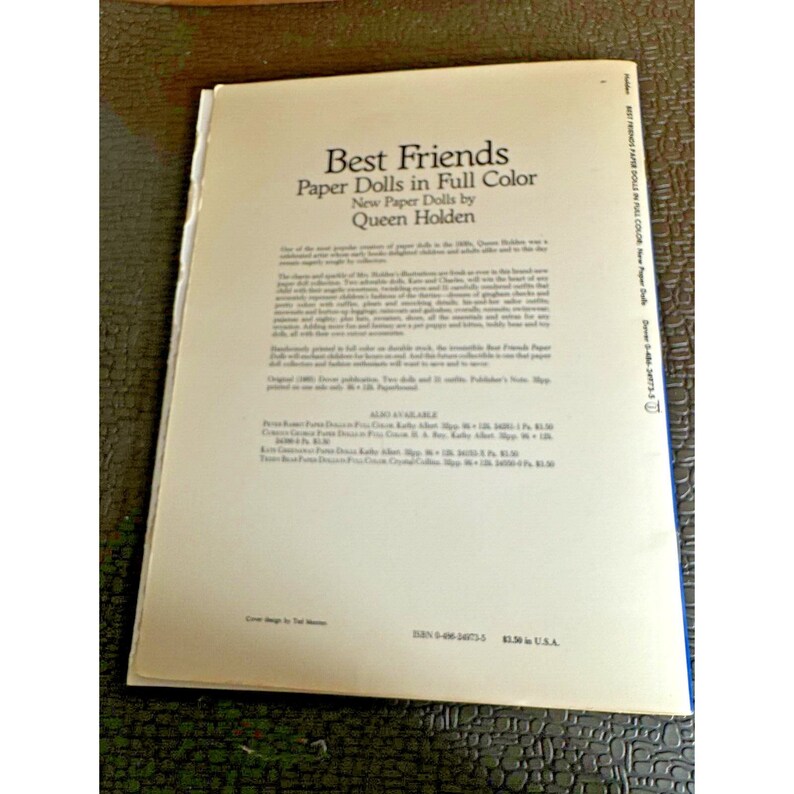 Vintage Best Friends Paper Dolls in Full Color ,queen Holden - 1985 - Etsy
