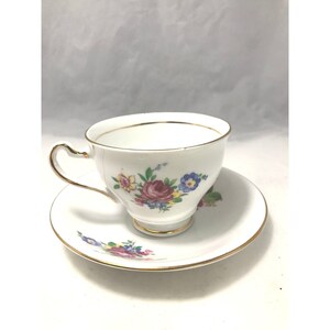 Vintage "clare" Bone China Teacup and Saucer Set - Etsy