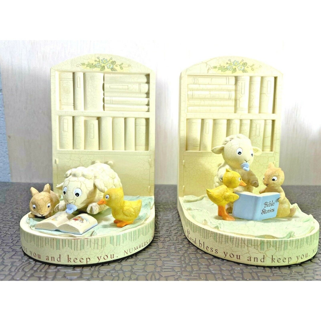 Vintage Dayspring Really Woolly the Lord Bless You Keep Bookends ...