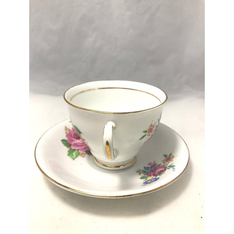 Vintage "clare" Bone China Teacup and Saucer Set - Etsy