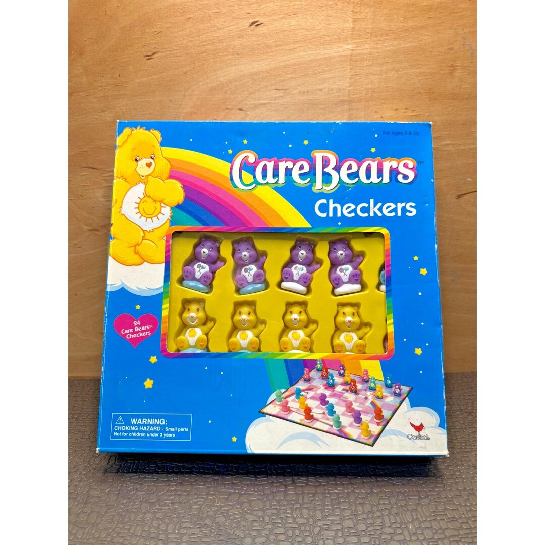 Care Bears Checker Board Game - Etsy