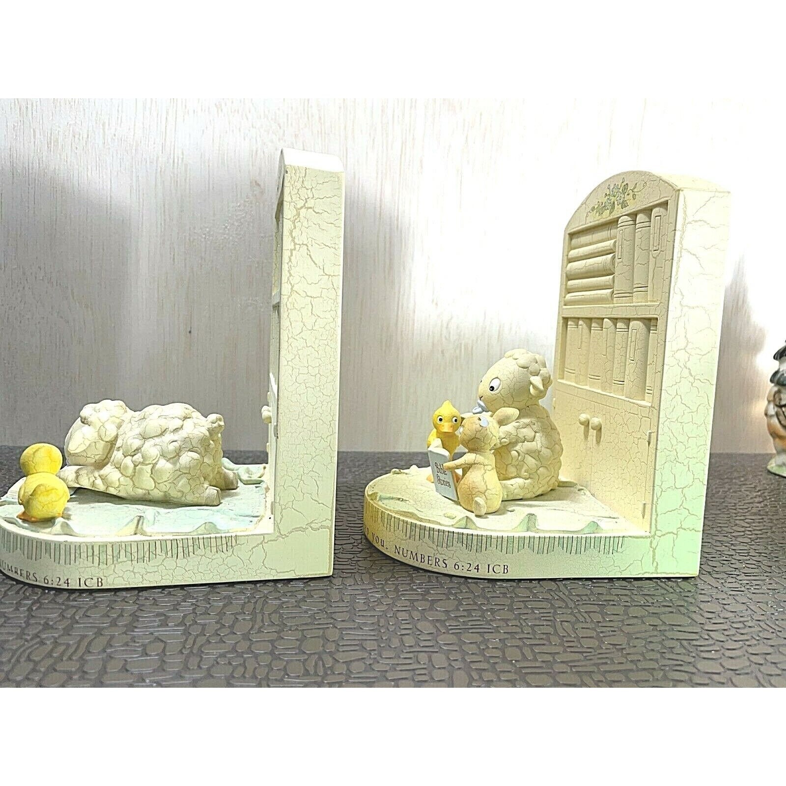 Vintage Dayspring Really Woolly the Lord Bless You Keep Bookends ...