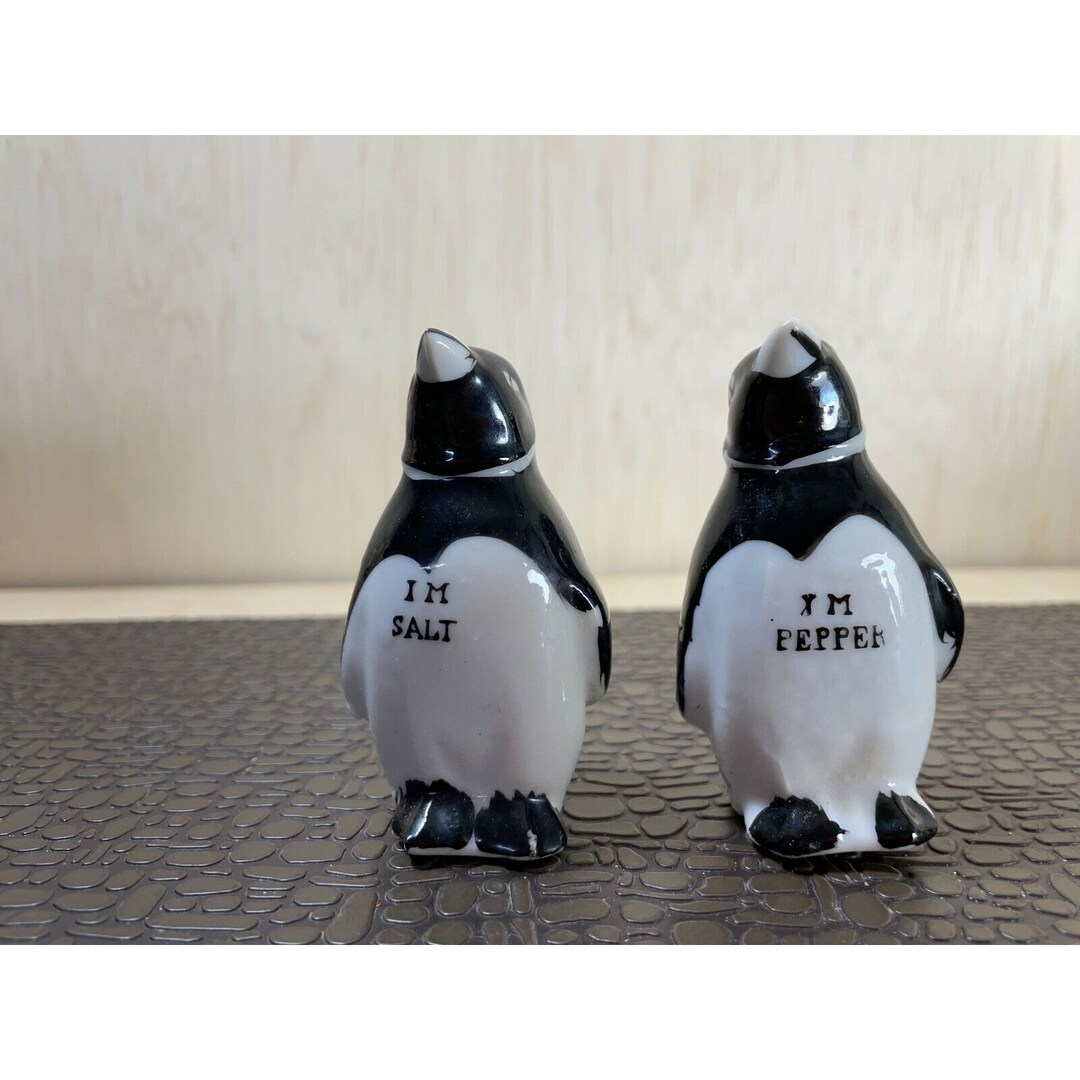 Vintage I'm Salt/ I'm Pepper Penguin Salt & Pepper Shakers - Etsy