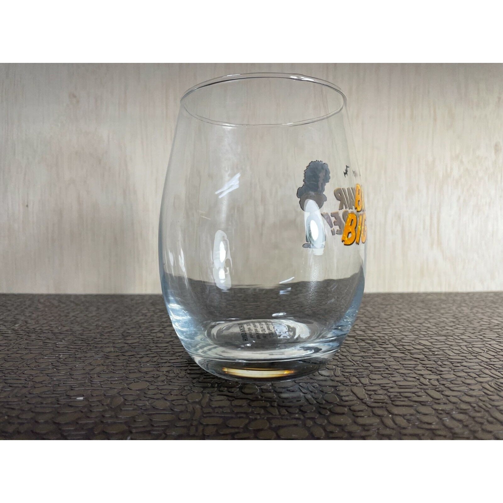Curved Peanuts "lucy, Big Hair Big Scare" Drinking Glass * - Etsy