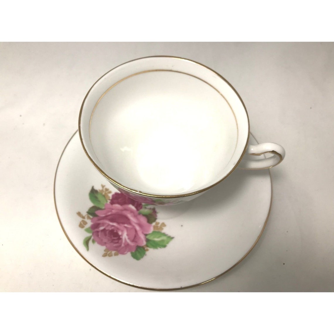 Vintage "clare" Bone China Teacup and Saucer Set - Etsy