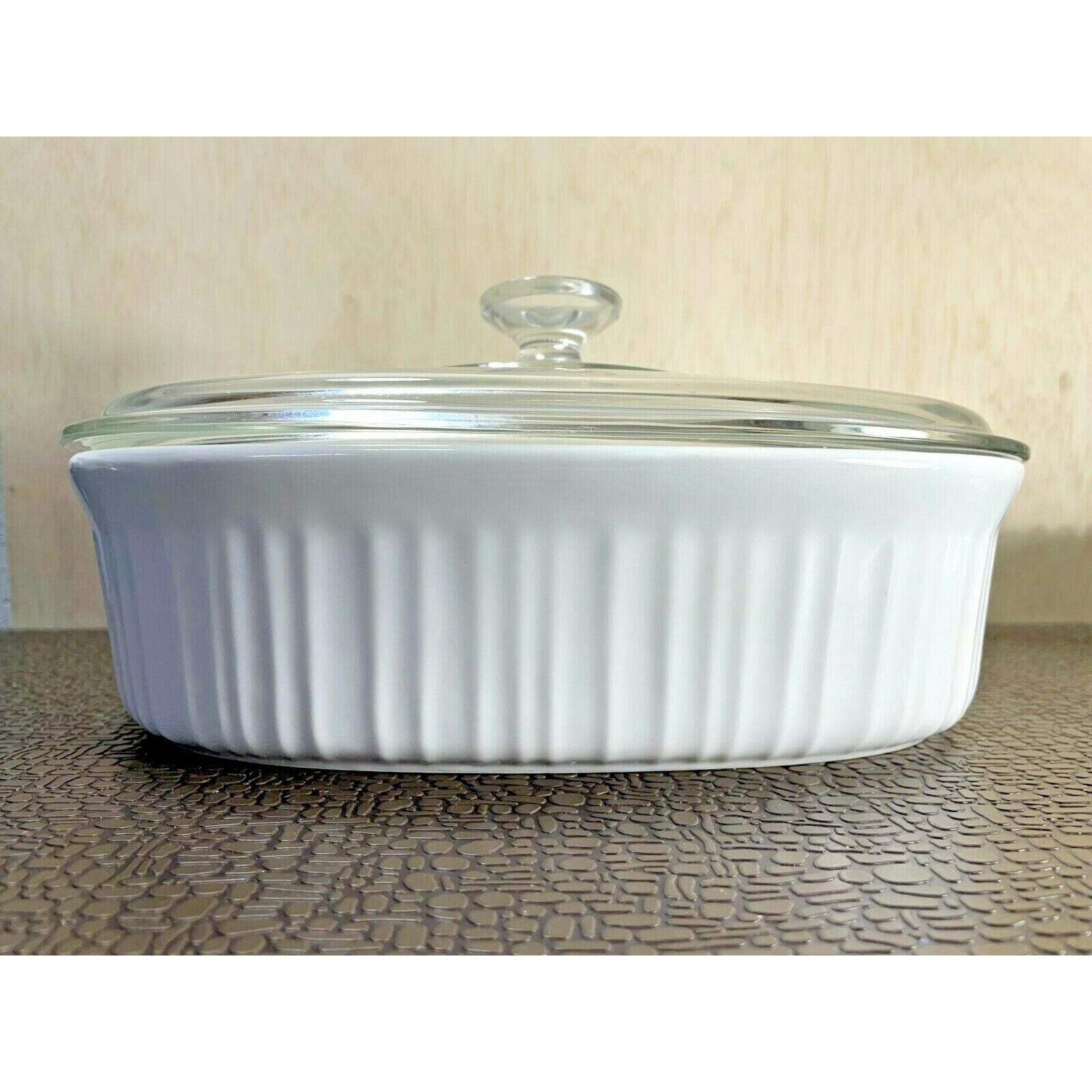 Vintage Corning Ware French White Casserole F-12-B (1.8L) Covered ...
