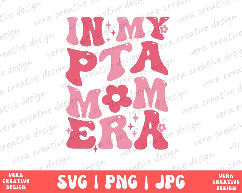 In My PTO Mom Era SVG Png Parent Teacher Organization Mom Era - Etsy
