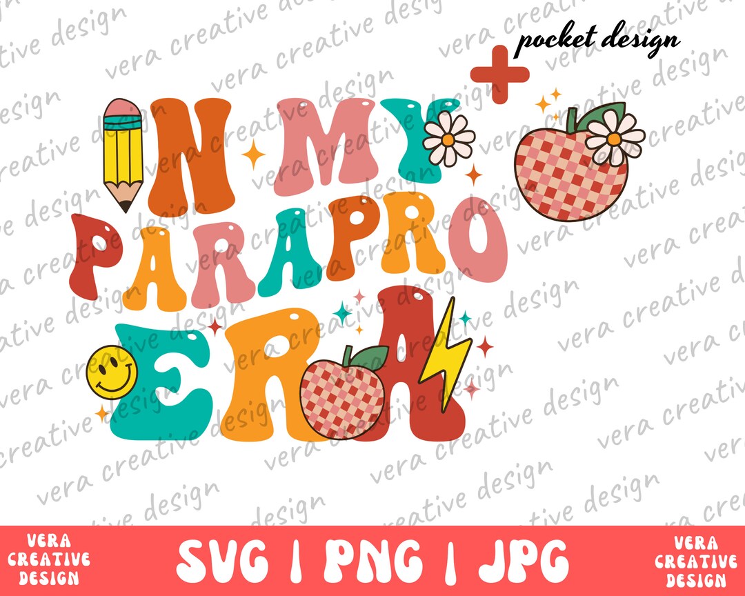 Custom in My Parapro Era Svg Png, Cool Para Club Svg, Paraprofessional ...