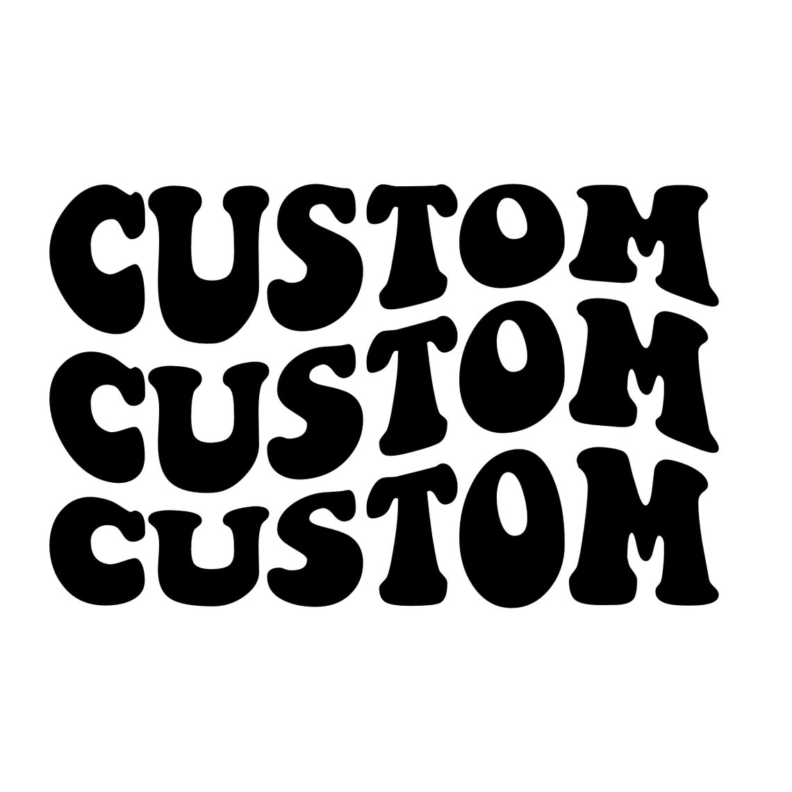 Custom Wavy Retro Text Svg Png Custom Wavy Text Png Custom - Etsy