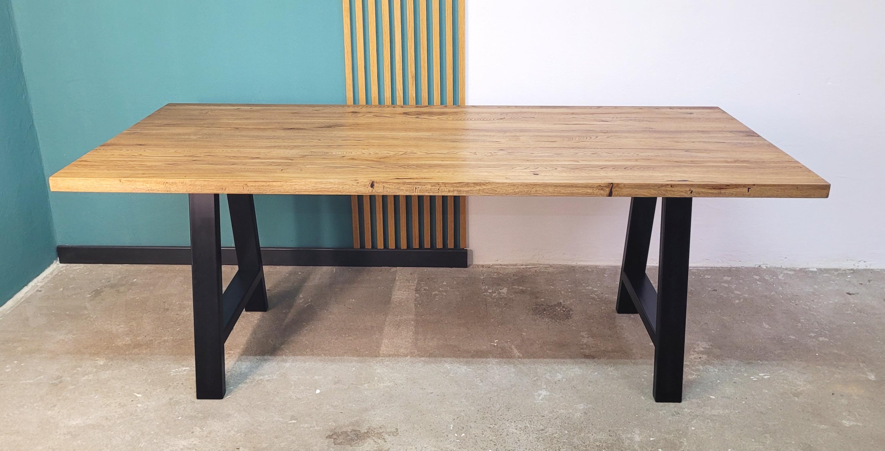 Modern Oak Table Industrial Style - Etsy