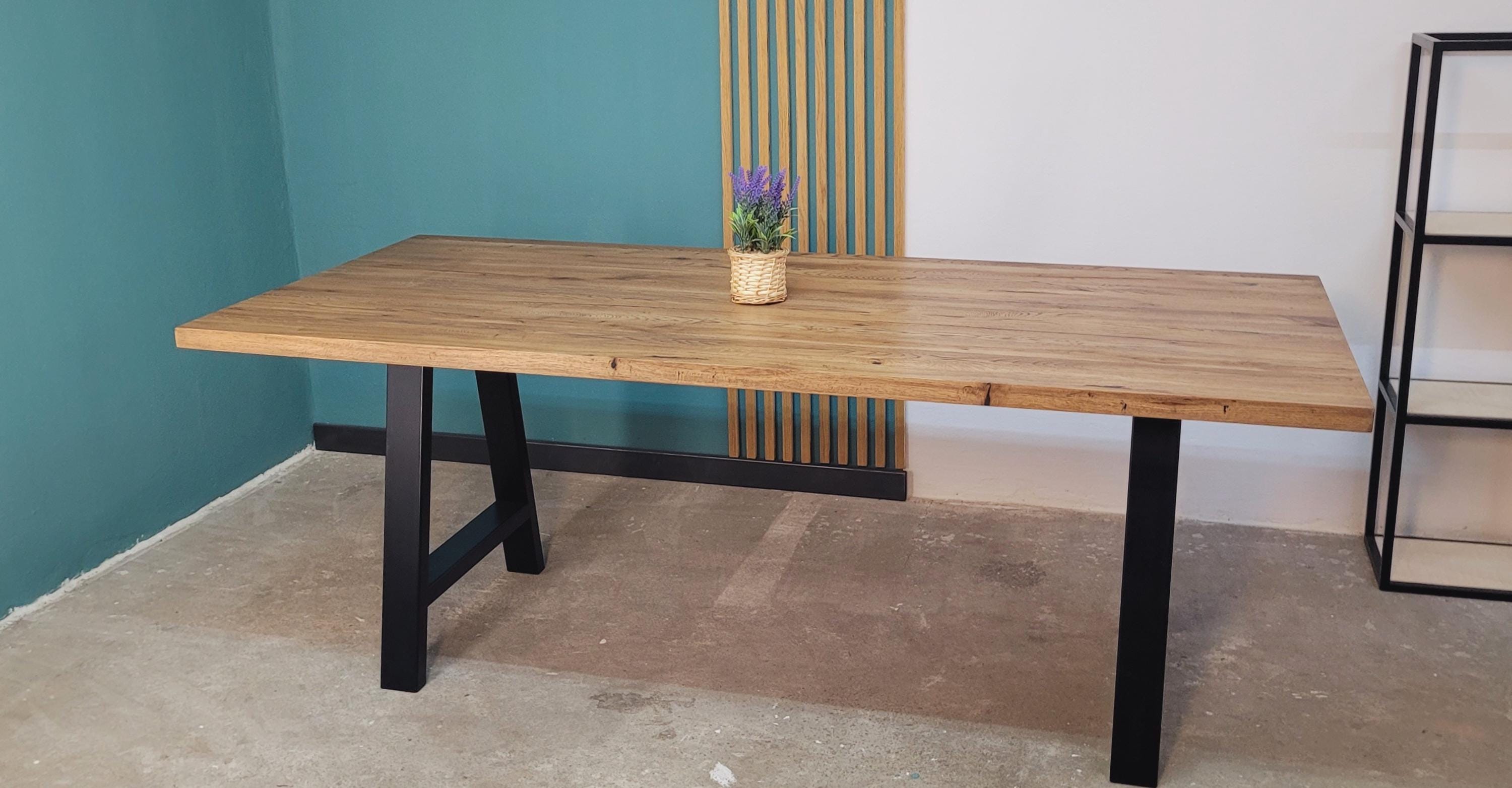 Modern Oak Table Industrial Style - Etsy