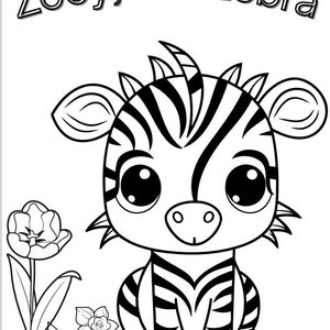 Alphabet Friends Coloring Book (digital Download) - Etsy