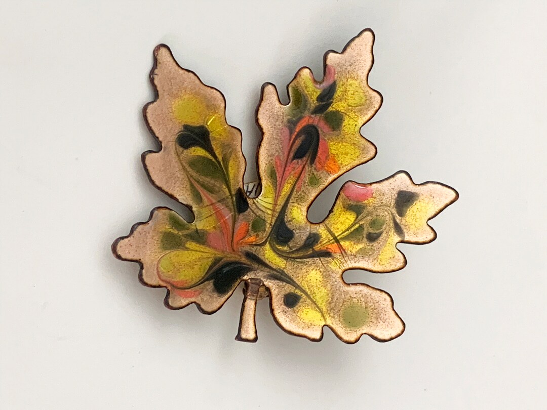 Vintage Fall Leaf Pin - Etsy